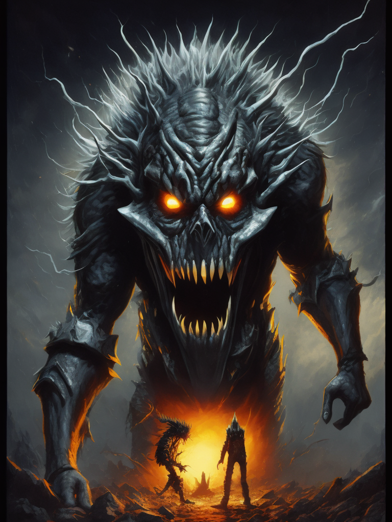 Premium Free ai Images | scary heavy metal art scary psycho killer ...