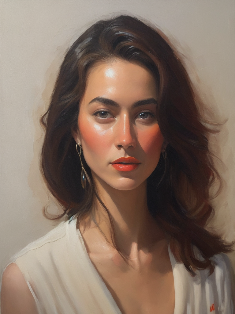 Premium Free ai Images | maryb monrou soft impressionist impasto brush ...