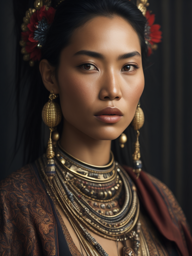 Premium Free ai Images | profile portrait of stunningly beautiful light ...