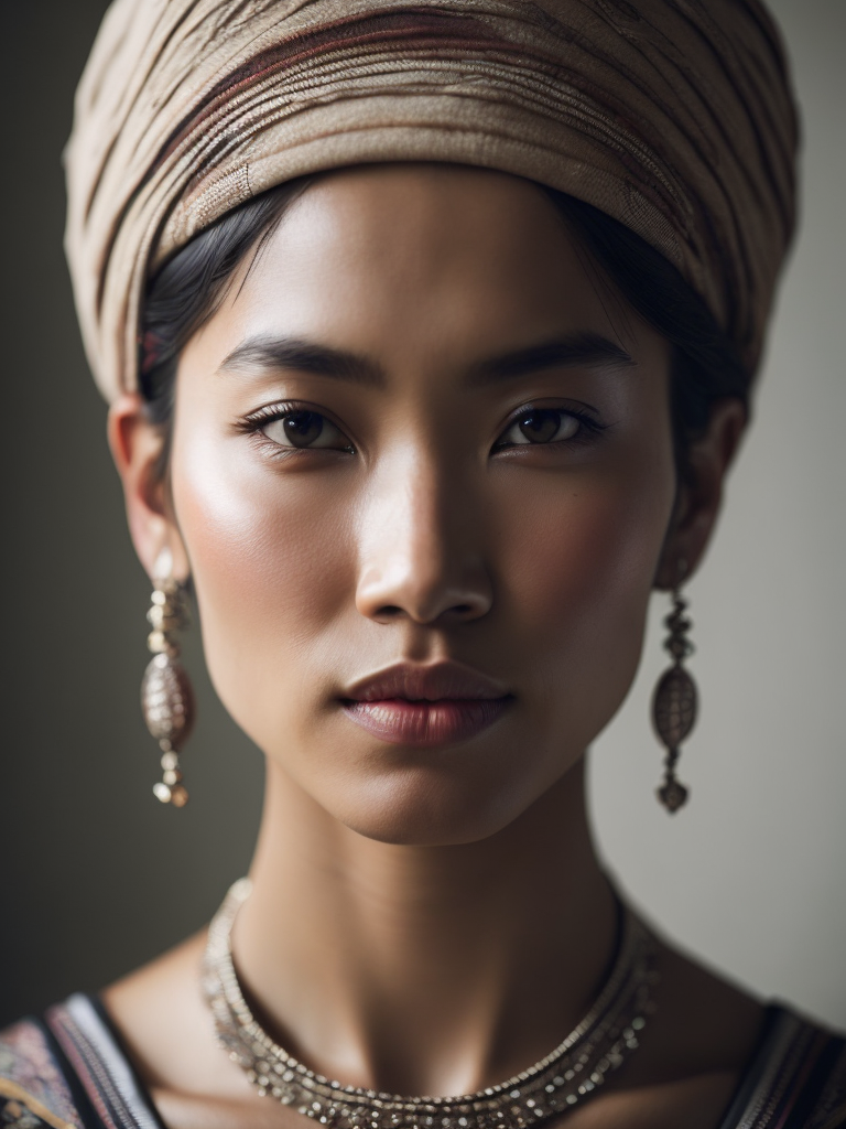 Premium Free ai Images | profile portrait of stunningly beautiful light ...