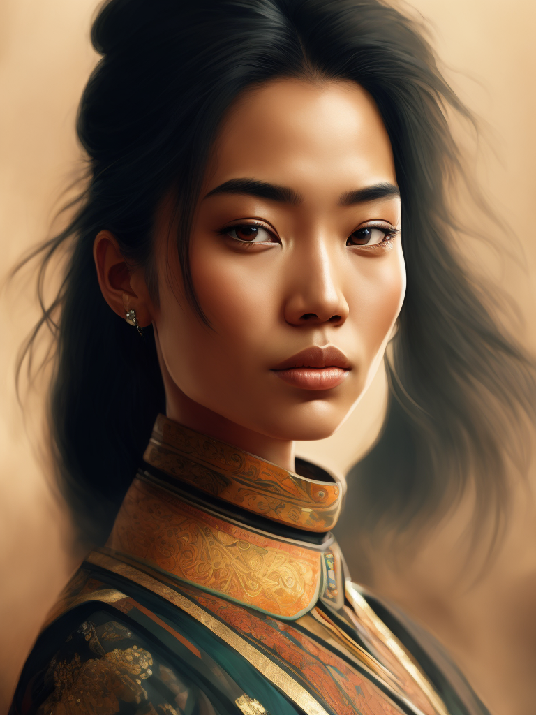 Premium Free ai Images | profile portrait of stunningly beautiful light ...