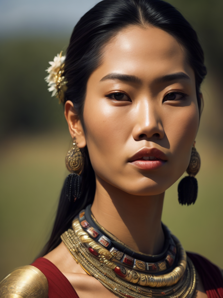Premium Free ai Images | profile portrait of stunningly beautiful light ...
