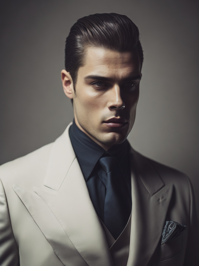 Premium Free ai Images | portrait of mafia boss in formal suit thick ...