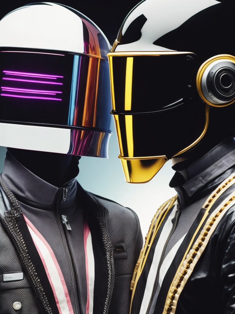 Premium Free ai Images | portrait of daft punk ultra realism super ...