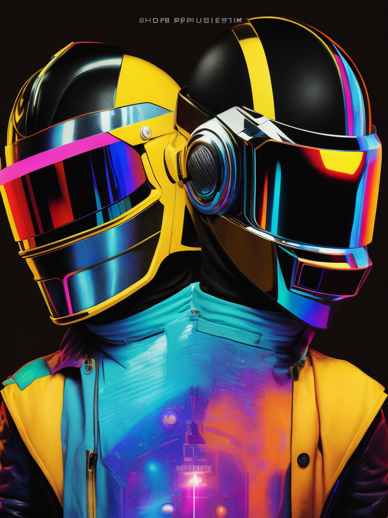 Premium Free ai Images | portrait of daft punk ultra realism super ...
