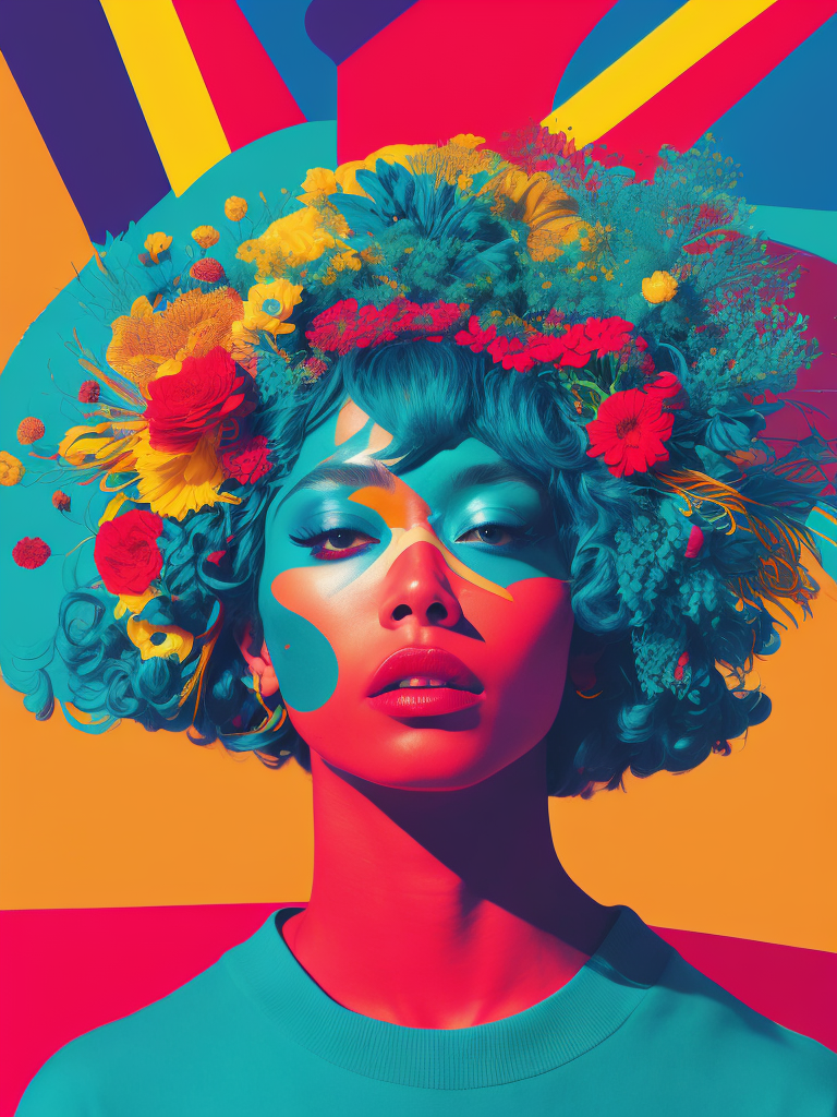 Premium Free ai Images | album art gorgeous stunning vibrant digital ...