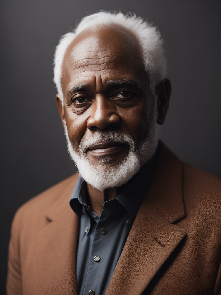 Premium Free ai Images | portrait of hide your pain harold with black ...
