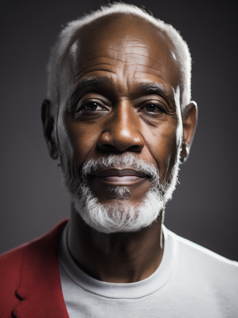 Premium Free ai Images | portrait of hide your pain harold with black ...