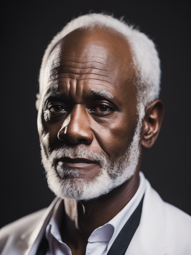 Premium Free ai Images | portrait of hide your pain harold with black ...