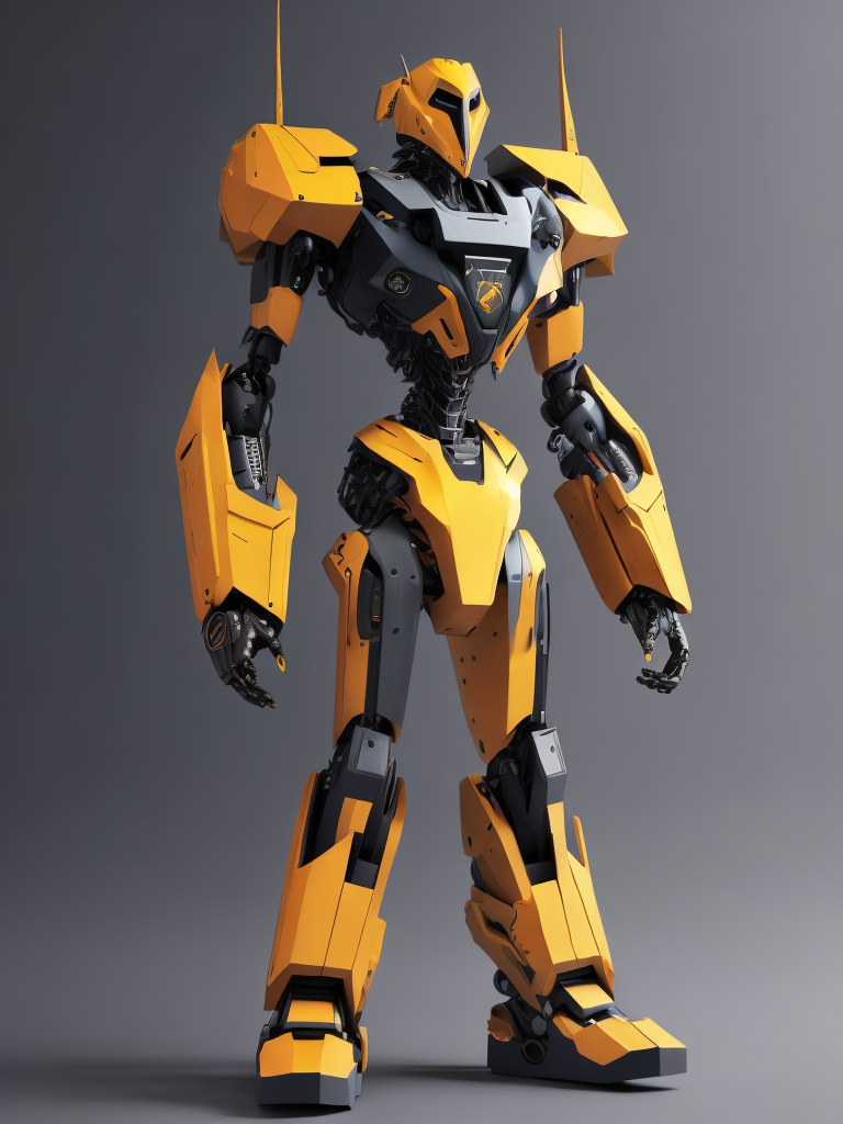 Premium Free ai Images | robot made of geometric shapes render full ...