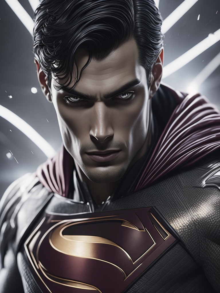 Premium Free ai Images | silver superman with laser from eyes shooting ...