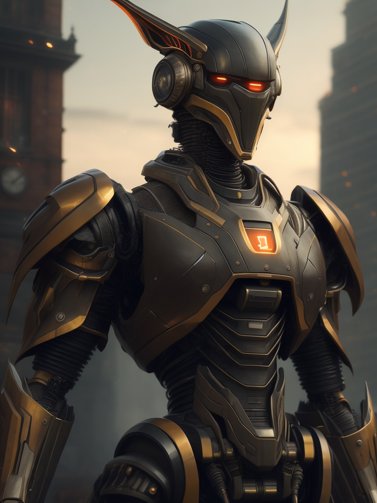 Premium Free ai Images | futuristic robot with futuristic design in the ...