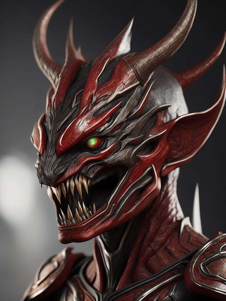 Premium Free ai Images | close up image of lord zedd as demon creature ...
