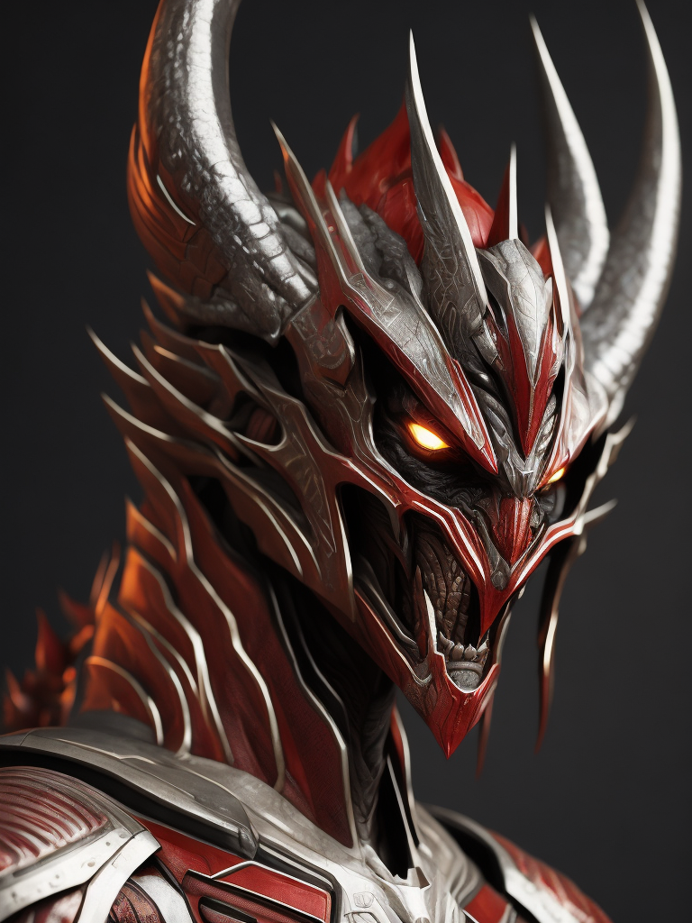 Premium Free ai Images | close up image of lord zedd as demon creature ...