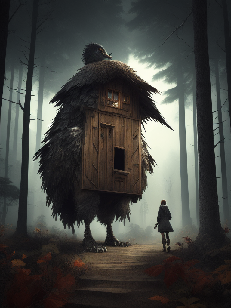 Premium Free ai Images | giant ugly bird legs holding up biomorphic ...