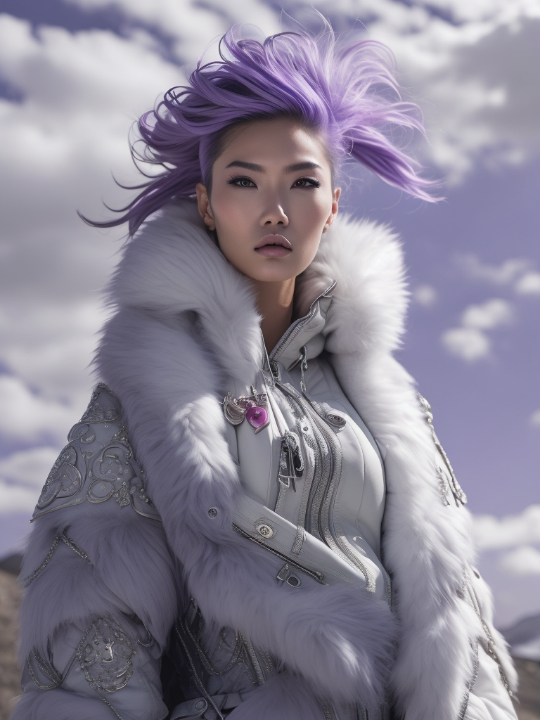 Premium Free ai Images | beautiful woman wear supreme circa harajuku ...