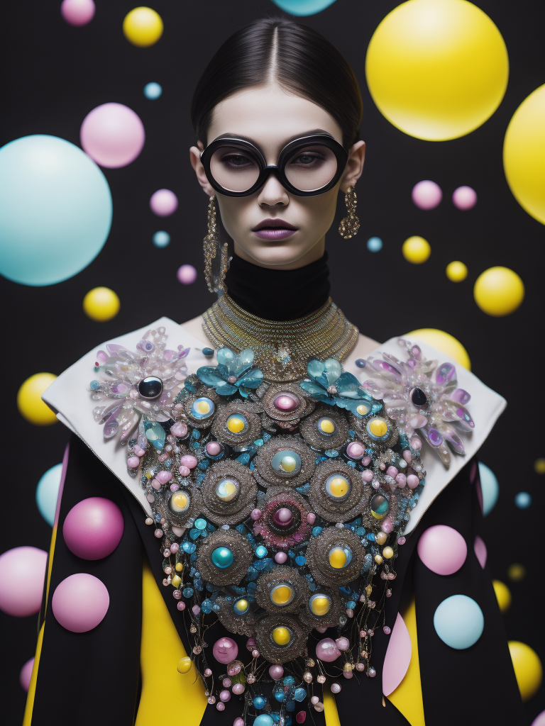 Premium Free ai Images | insane bizzare eyeglasses crystals bright ...