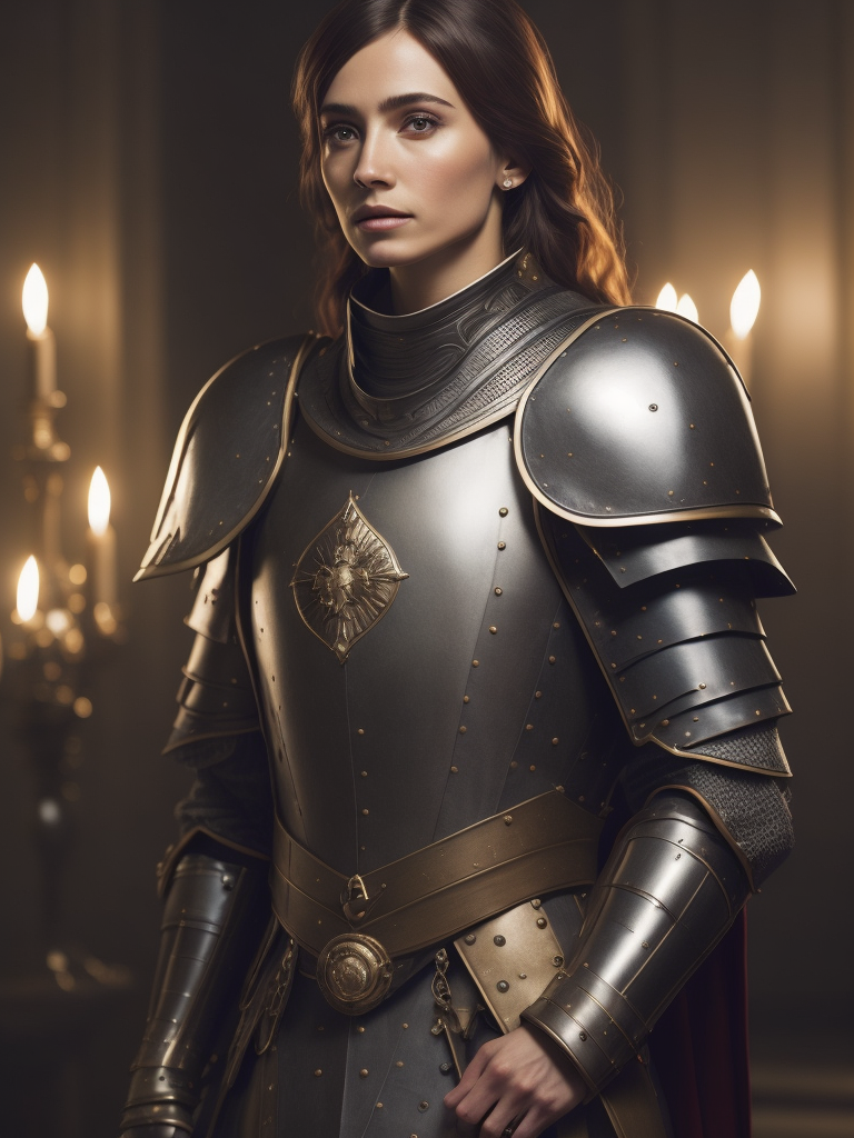 Premium Free ai Images | joan of arc medieval france petite and lean ...