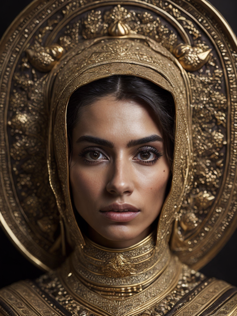 Premium Free ai Images | photorealistic golden mage of stunningly ...