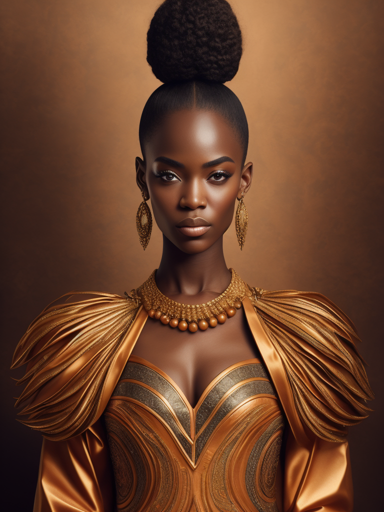 Premium Free ai Images | super realist portrait of an african ...