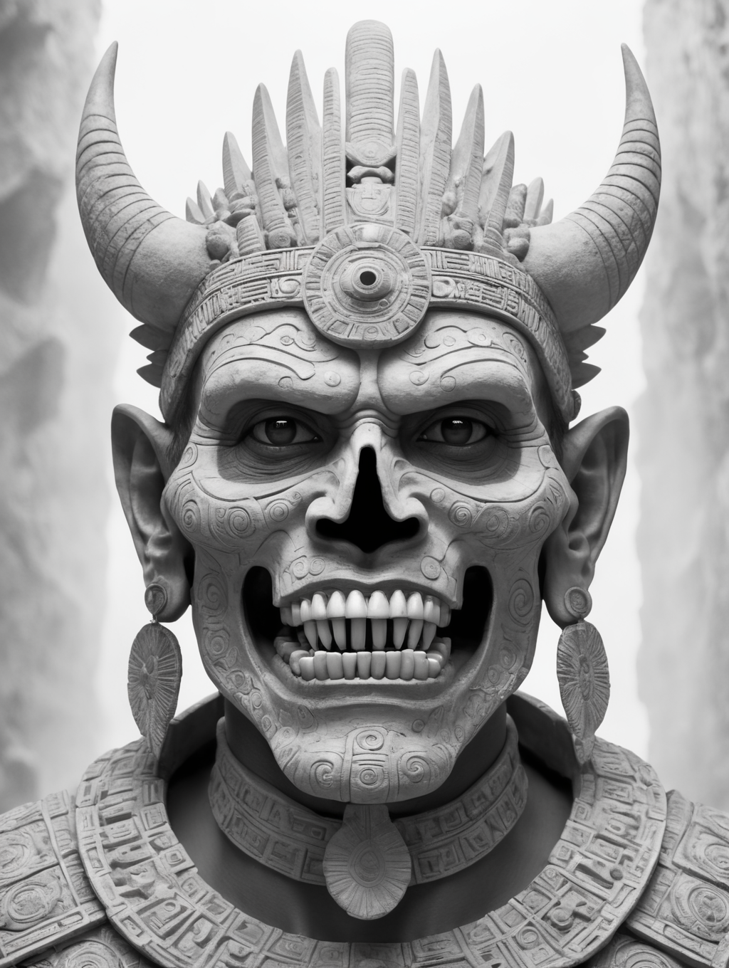 Premium Free ai Images | mictlantecuhtli the ancient aztec god of the ...