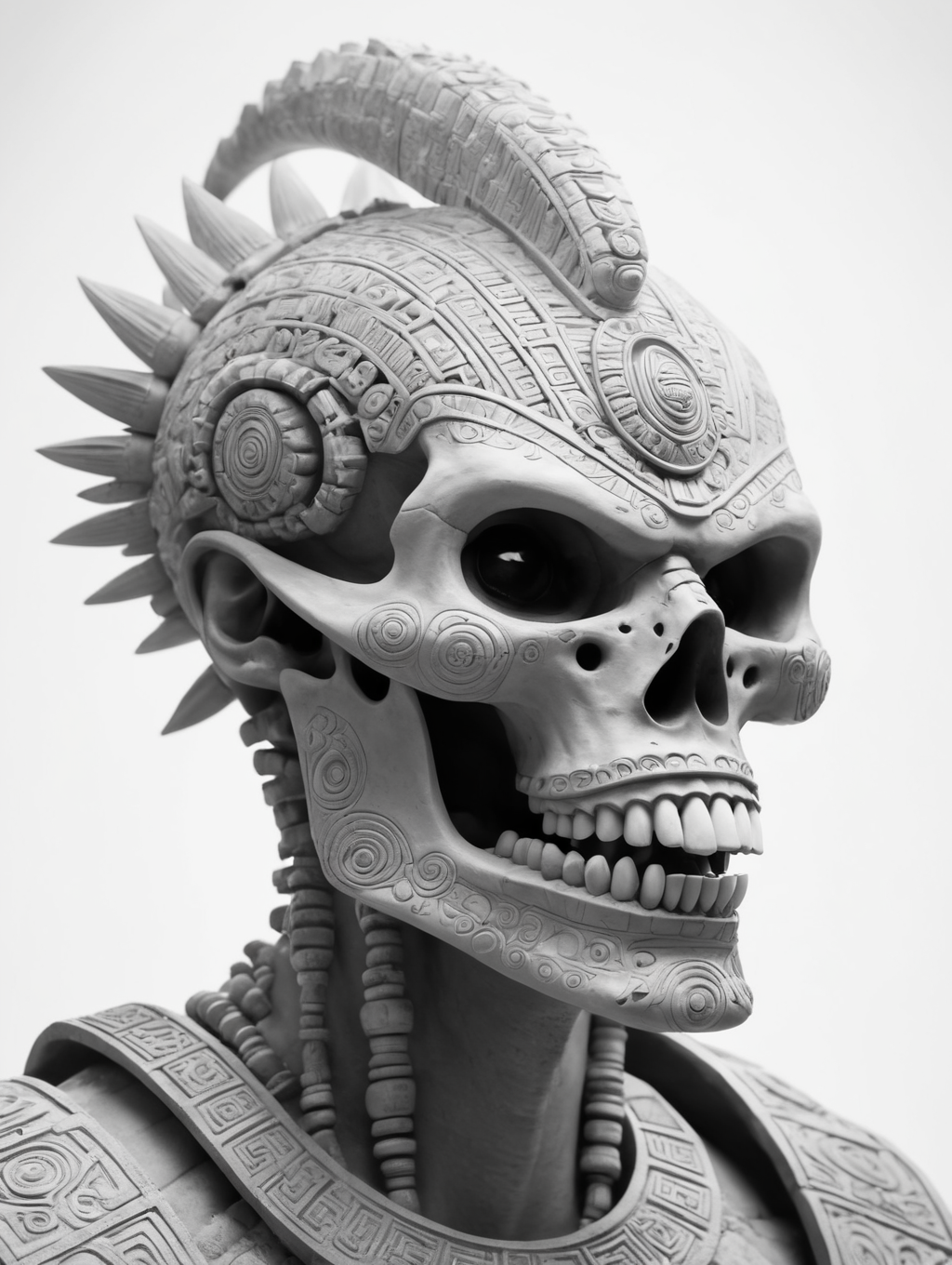 Premium Free ai Images | mictlantecuhtli the ancient aztec god of the ...