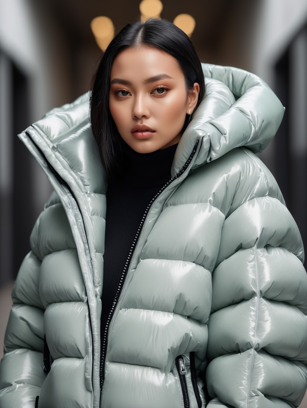 Premium Free ai Images | well lit fashion shoot portrait of extremely ...