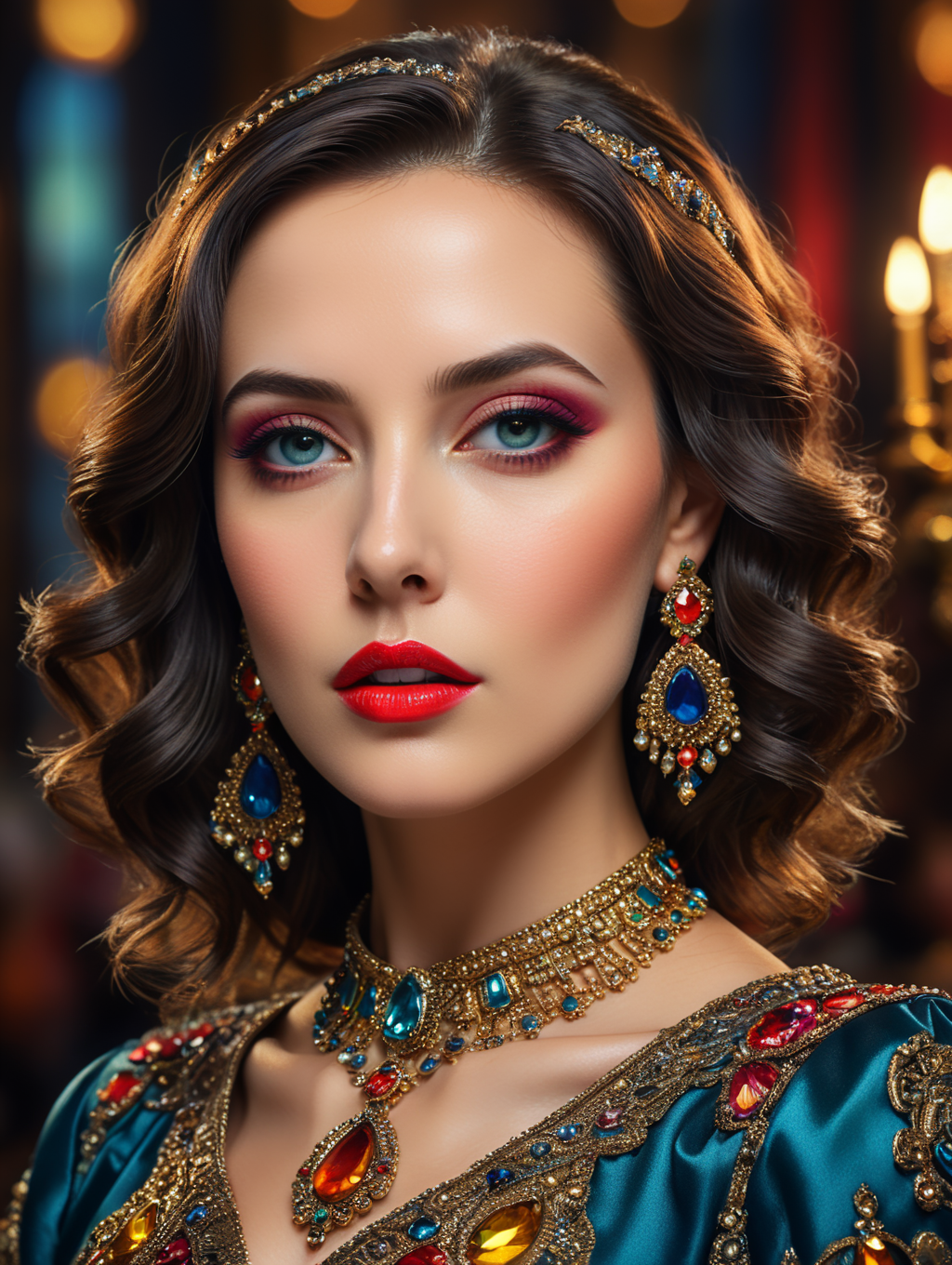 Premium Free ai Images | portrait of elizabeth tabish bright and ...