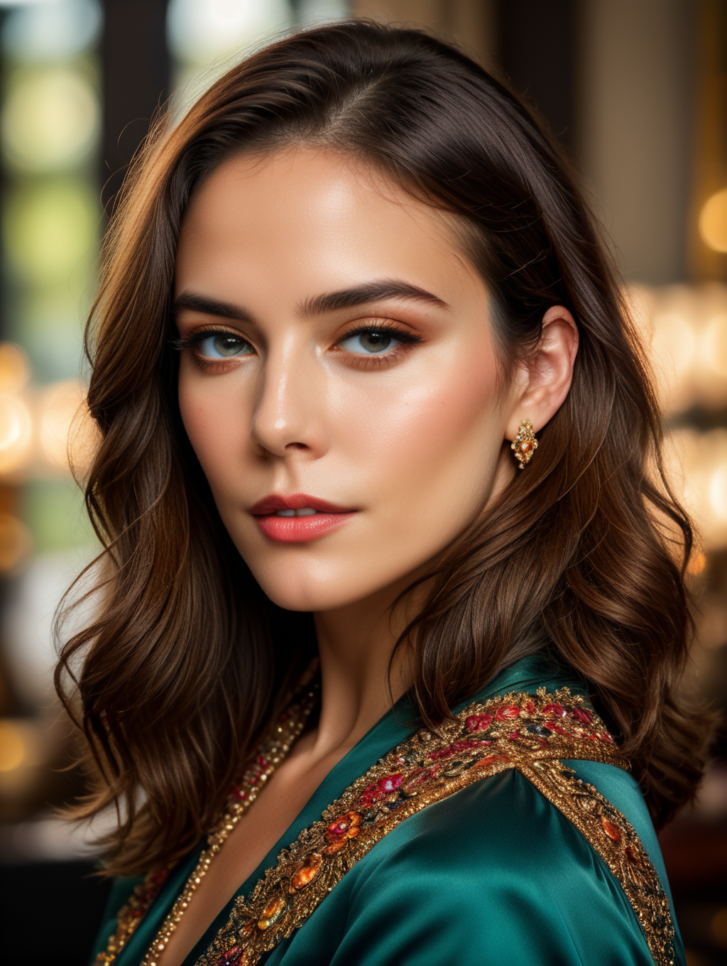 Premium Free ai Images | portrait of elizabeth tabish bright and ...