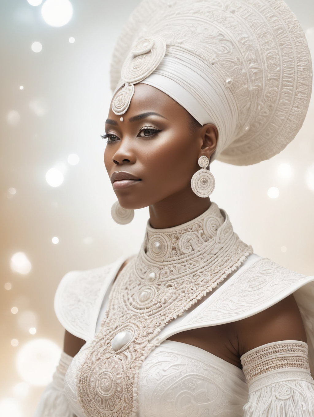 Premium Free ai Images | obatala the african orisha wearing detailed ...