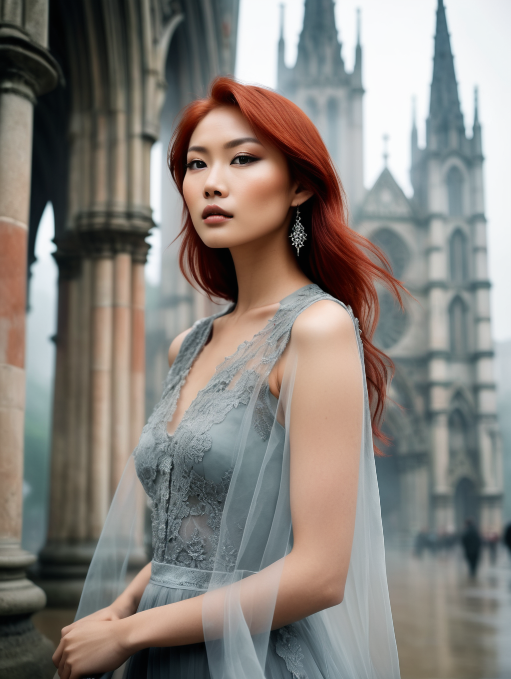 Premium Free ai Images | portrait of beautiful asian fashion model with ...