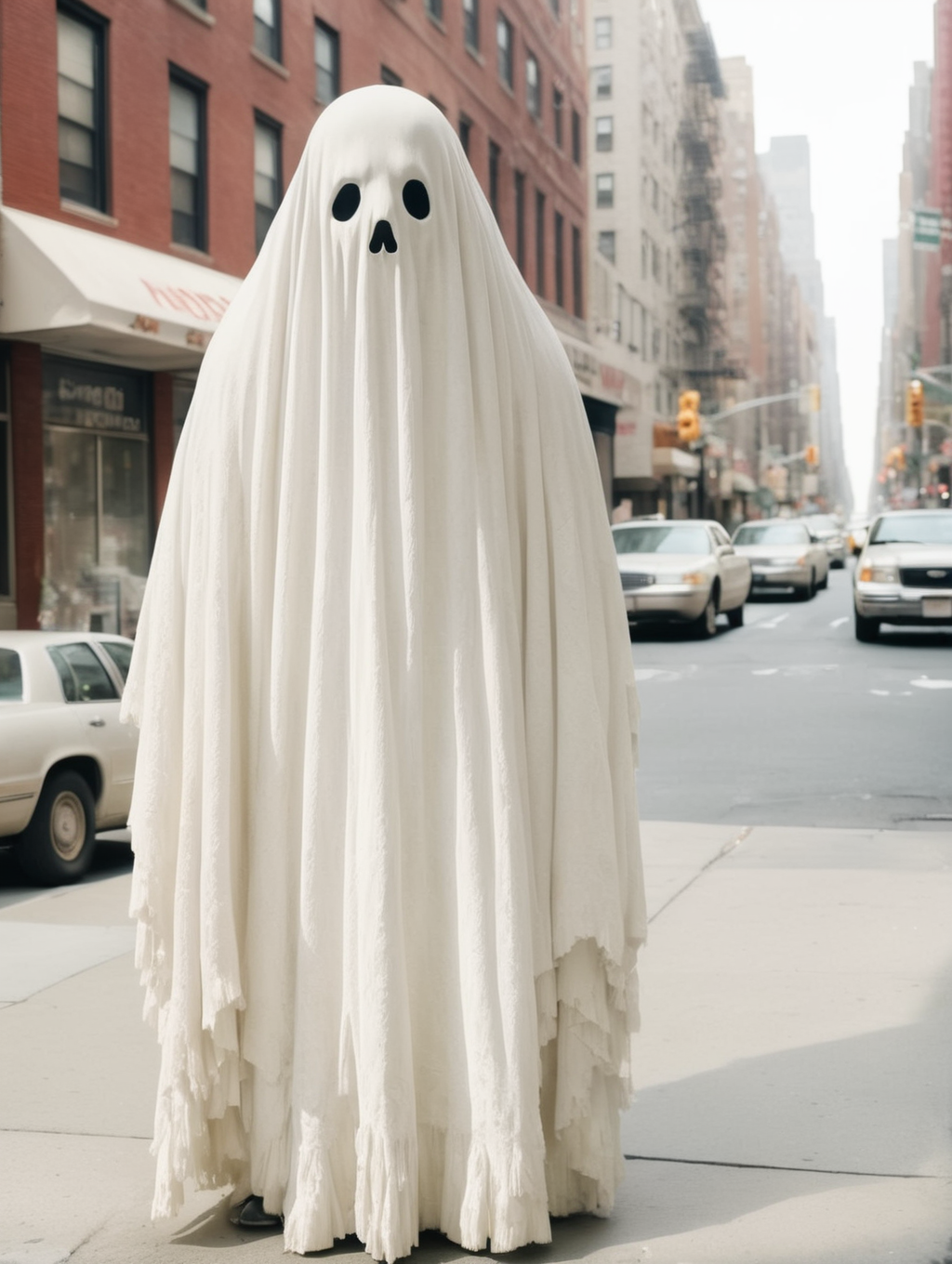 Premium Free ai Images | very creepy realistic ghost standing in the ...