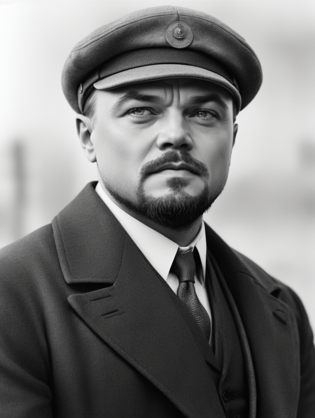 Premium Free ai Images | closeup portrait of balding leonardo dicaprio ...