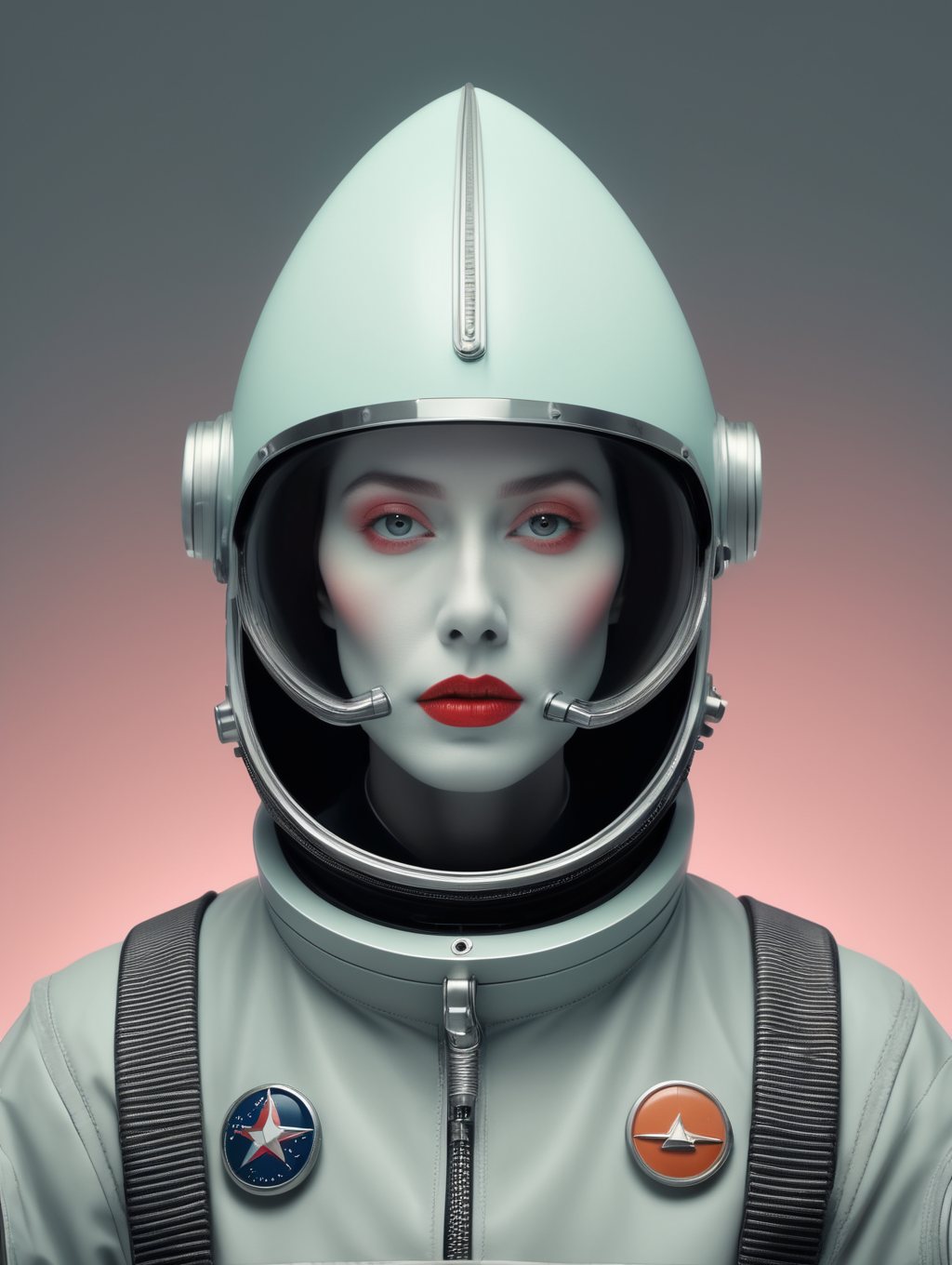 Premium Free ai Images | fashionable portrait of space rocket scary ...