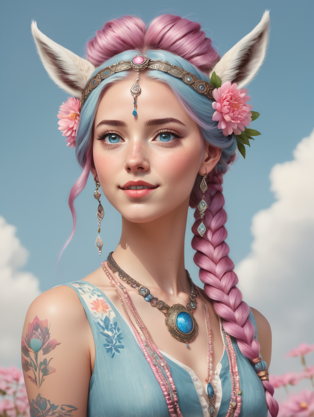 Premium Free ai Images | in rpg character drawing style young human ...