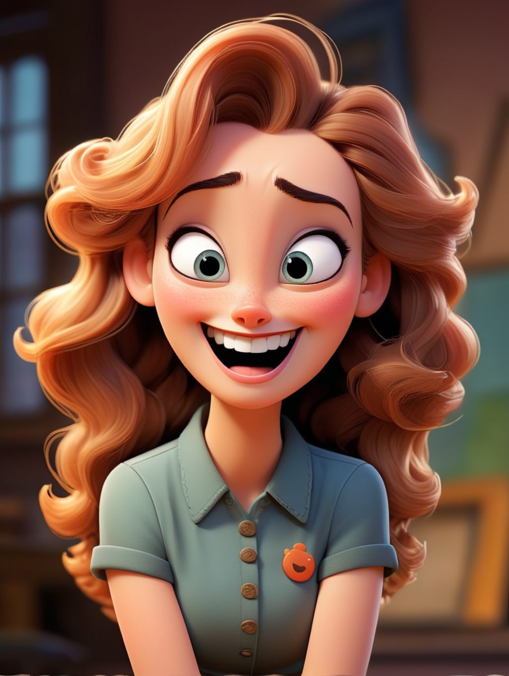 Premium Free ai Images | create an image of face with exaggerated ...