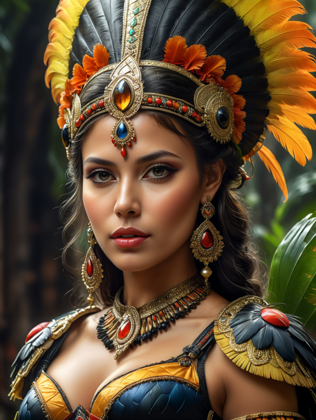 Premium Free ai Images | portrait of beautiful woman from brazil fairy ...