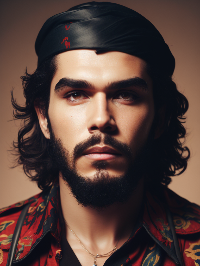 Premium Free ai Images | portrait of ernesto guevara known as che ...
