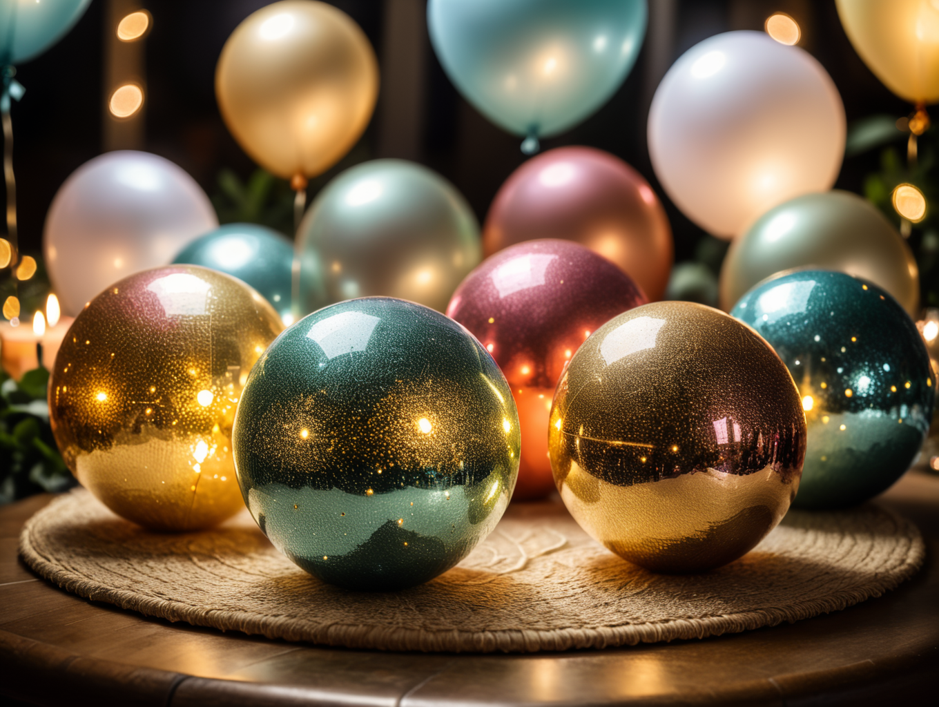 Premium Free ai Images | party decoration theme party zoom shot ...