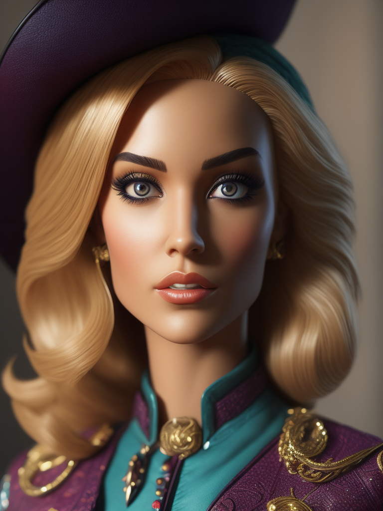 Premium Free ai Images | barbie doll vivid colors creative imagination