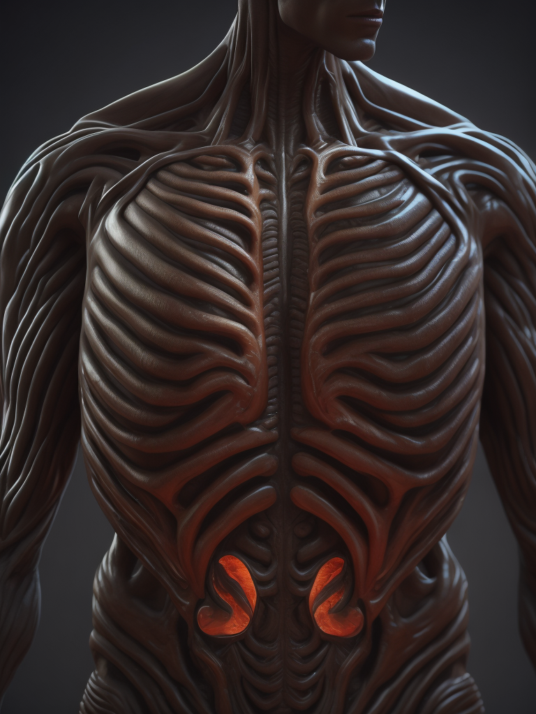 Premium Free ai Images | internal organs human structure