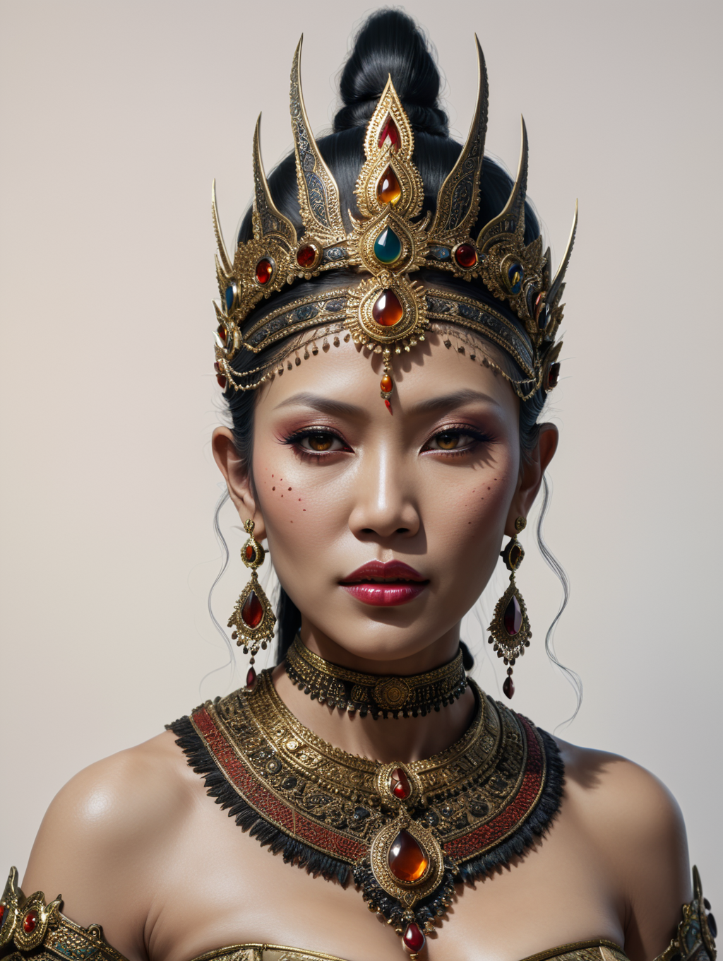 Premium Free ai Images | javanese kingdom queen