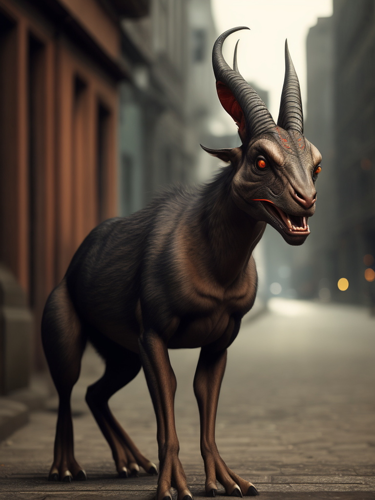 Premium Free ai Images | certainly the chupacabra is legendary creature often associated with ...