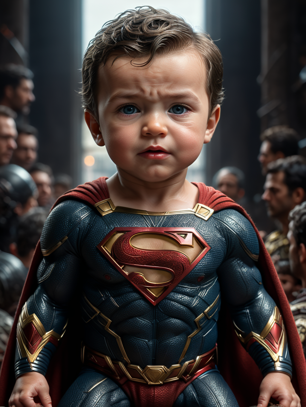 Premium Free ai Images | baby superman