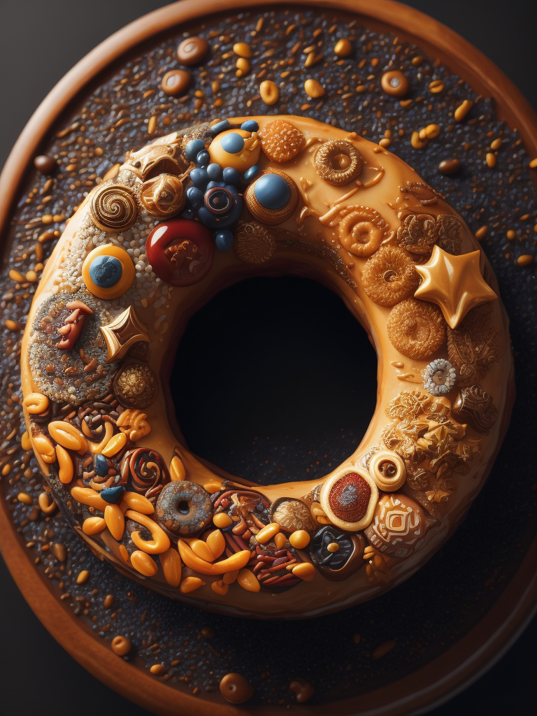 Premium Free ai Images | donut doodle art