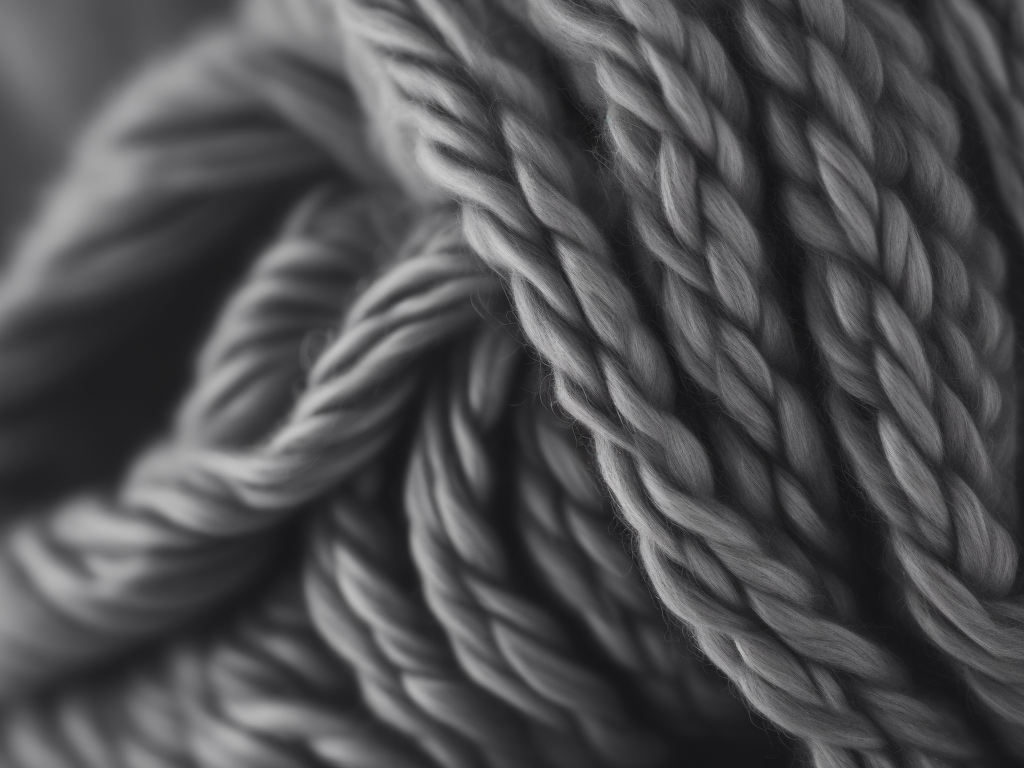 Premium Free ai Images | macro render of tight merino wool fabric ...
