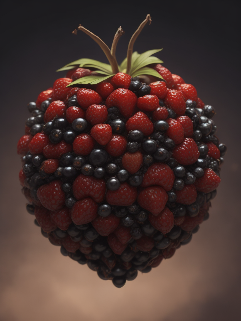 Premium Free ai Images | pixel art of berry
