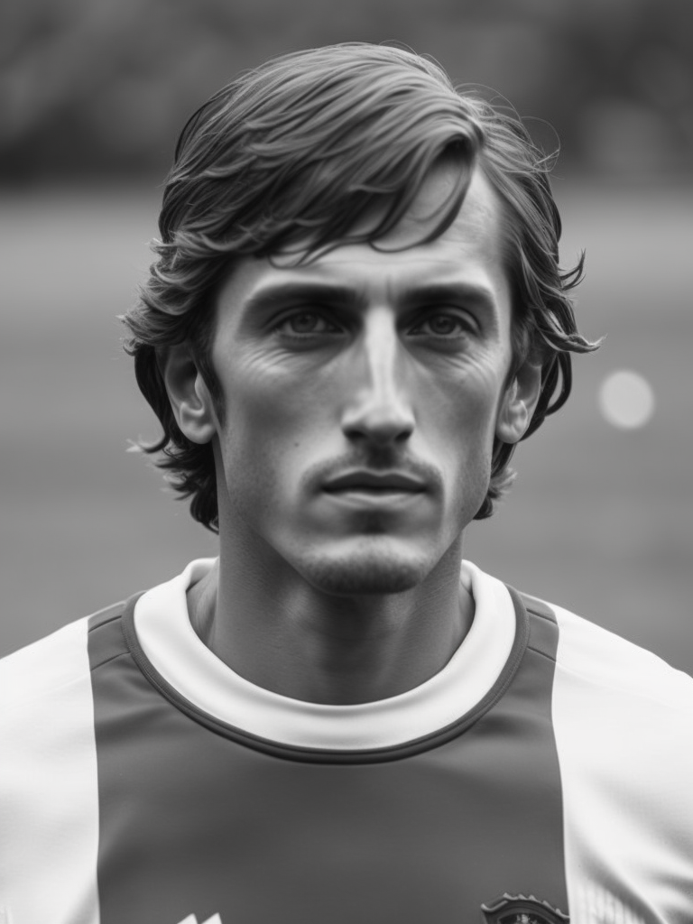 Premium Free ai Images | johan cruyff highly detailed realistic blurry ...