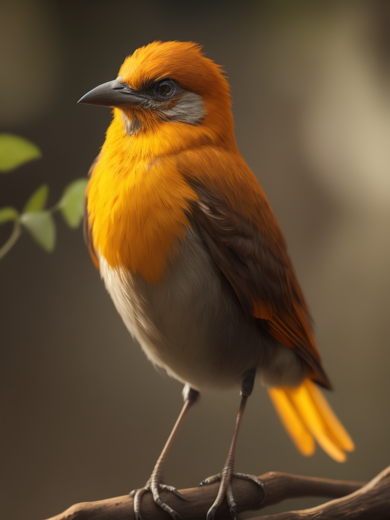 Premium Free ai Images | tiny birdy looking like nightingale just ...