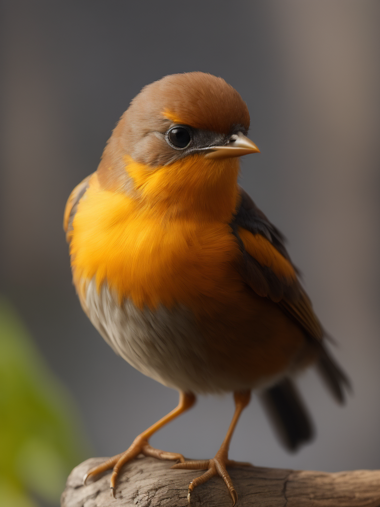 Premium Free ai Images | tiny birdy looking like nightingale just ...